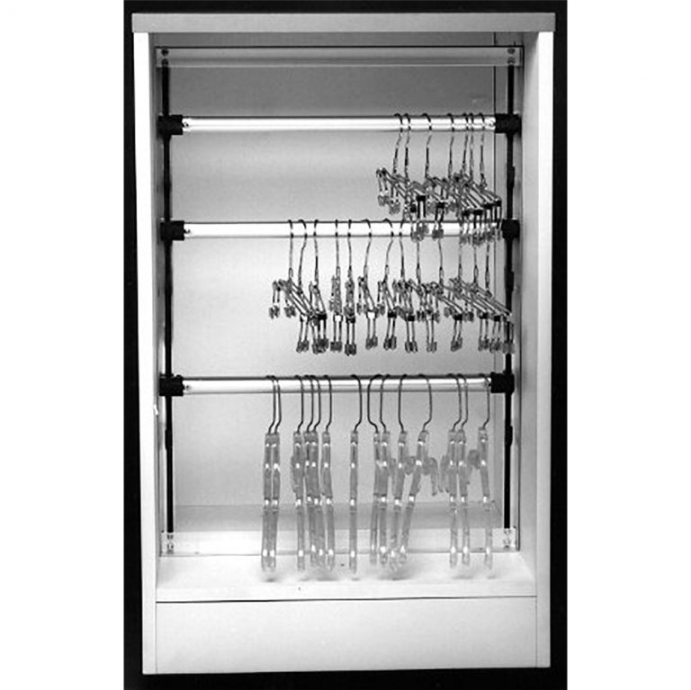 Retractable in counter hanger bar collection rack - IRSG