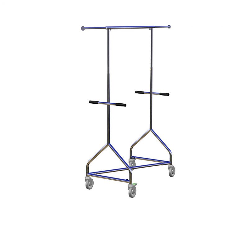 Collapsible Rolling Rack - EZR Wheeled Racks | IRSG